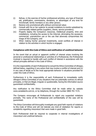 Code of Ethics | PDF | Business Accounting & Finance | Business