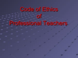 Code of Ethics | PPT