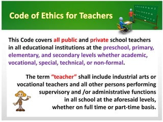 Code of Ethics | PPSX