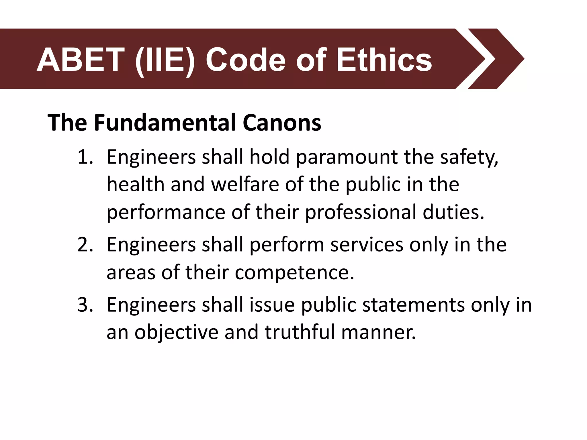 Code of ethics | PPTX