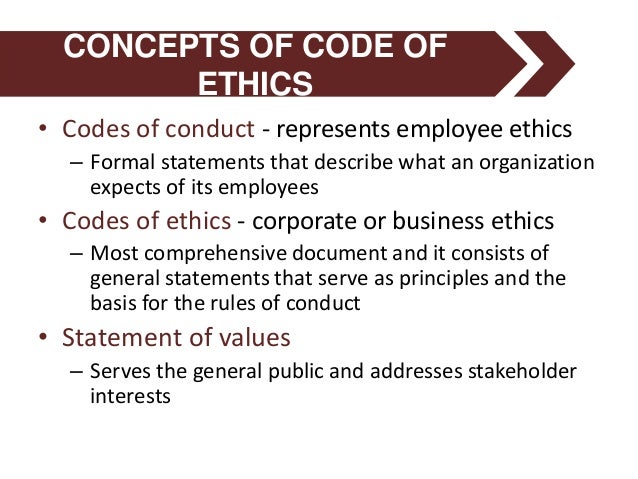 Code of ethics