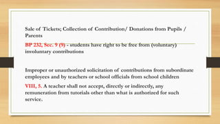 Code of Ethics for Teachers | PPT