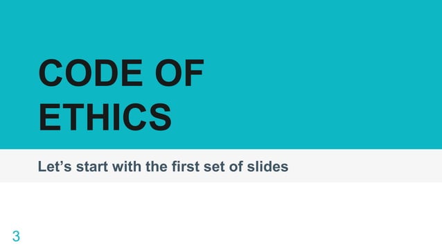 Code of ethics | PPT