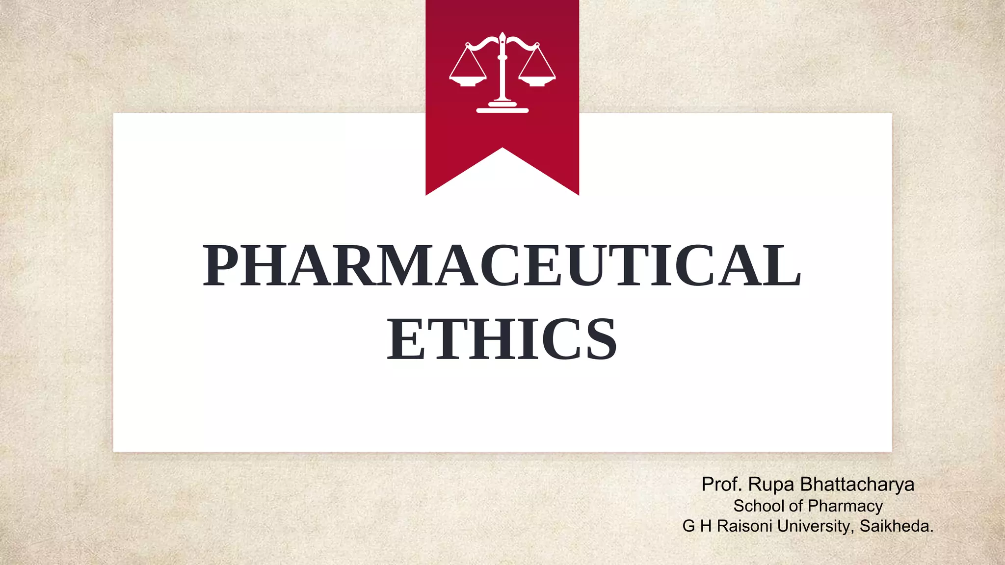 Pharmaceutical Code of ethics | PPTX