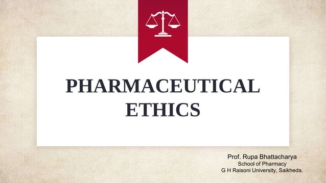 Pharmaceutical Code of ethics | PPTX | Pharmaceutical Industry | Industries