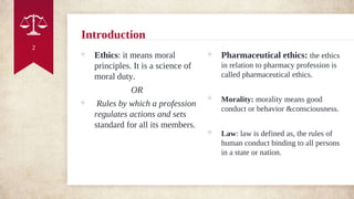 Pharmaceutical Code of ethics | PPTX