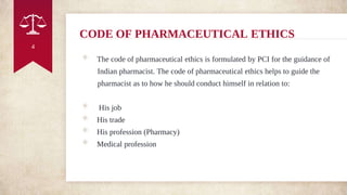 Pharmaceutical Code of ethics | PPTX