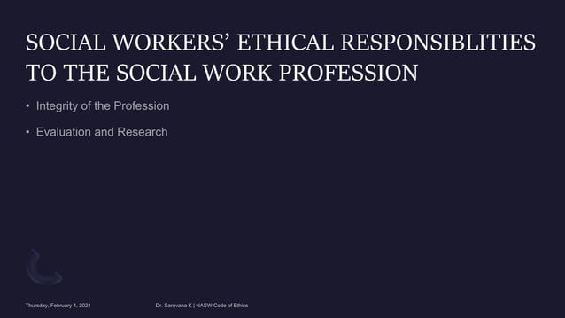 Social Work Code of Ethics | PPTX