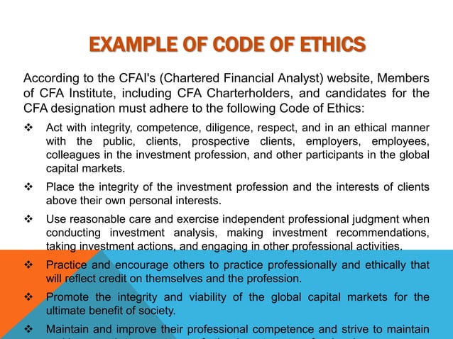 Ethical Codes: Code of Ethics Among Professionals | PPT