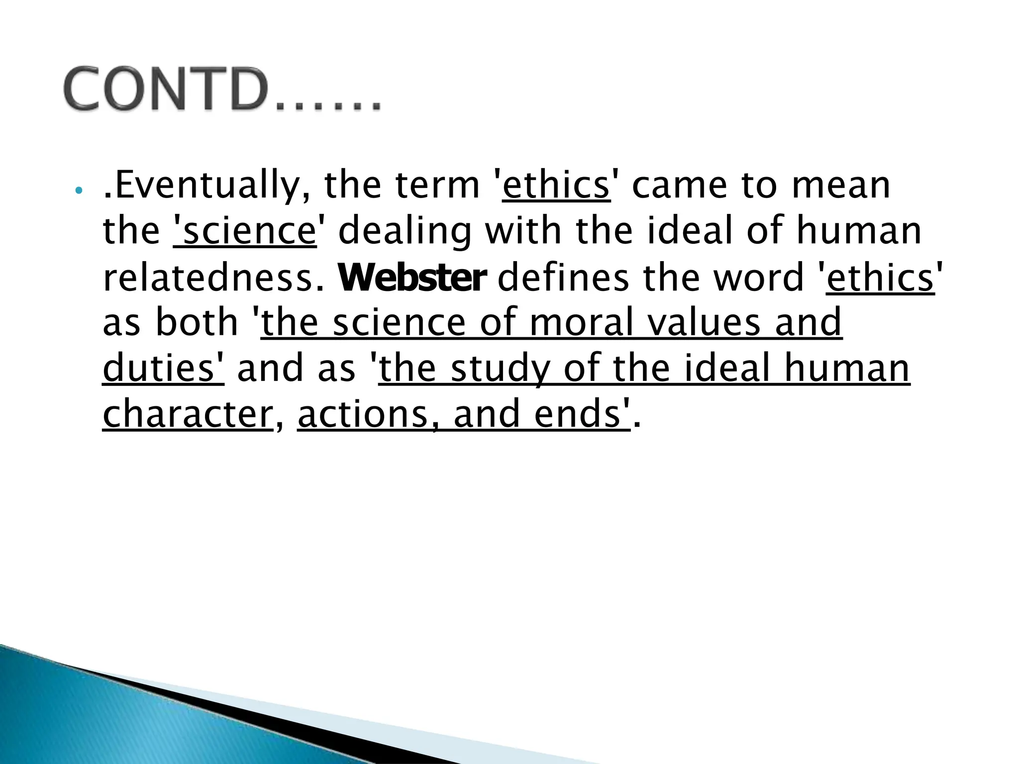Code Of Ethics. elements.meaning.introduction full slides | PPTX