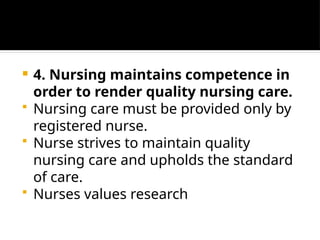 Code of ethics INTO THE NURSING EDUCATION | PPTX