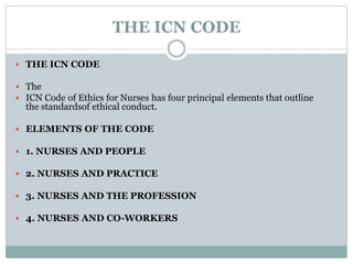 Code of ethics for nurses | PPTX