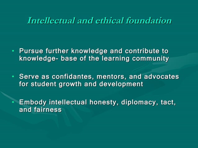 Codeofethicsforeducators | PPT | Free Download