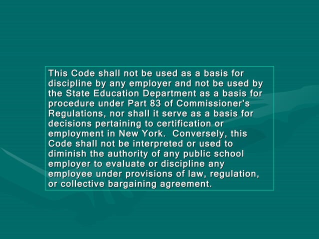 Codeofethicsforeducators | PPT | Free Download