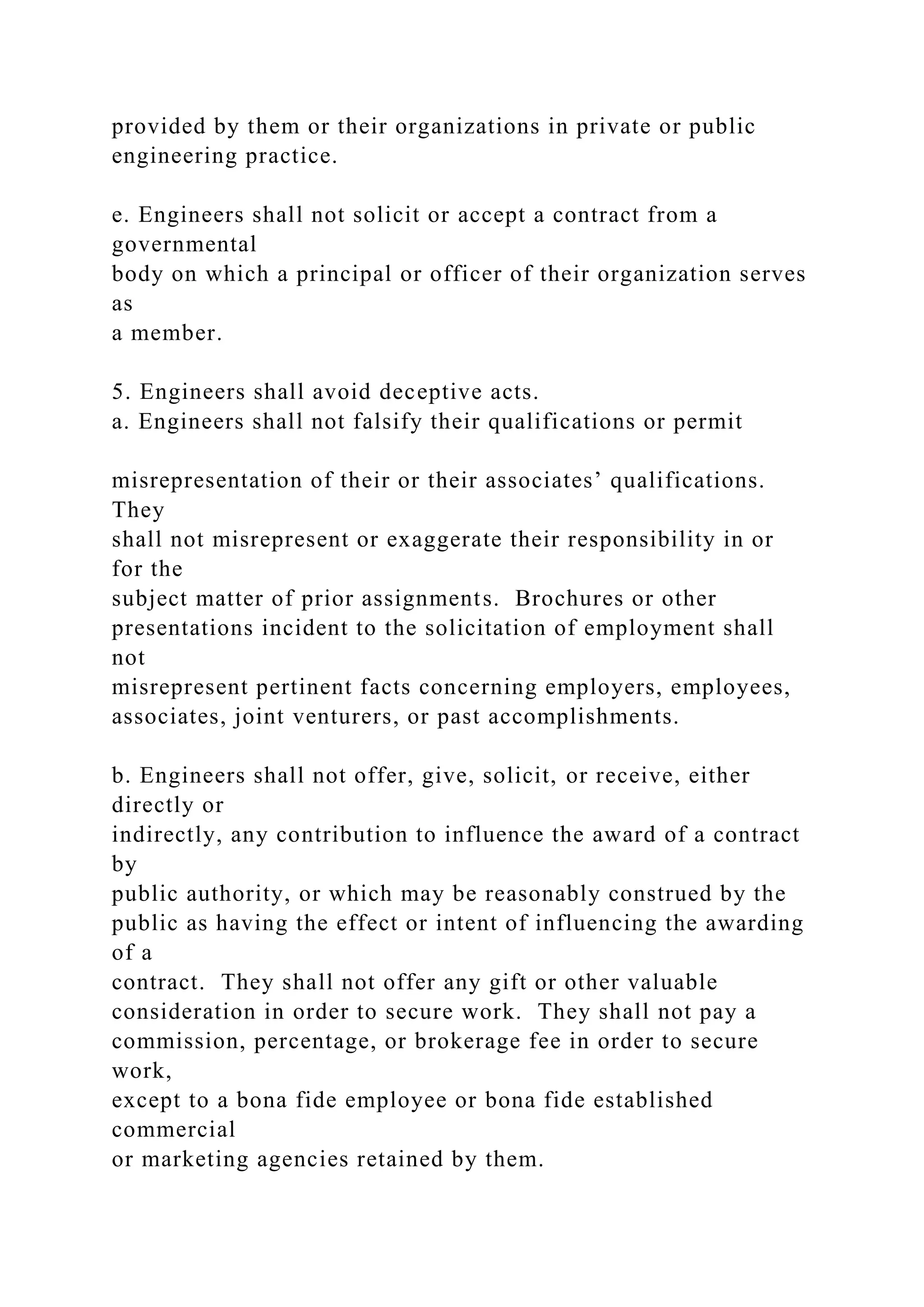 Code of Ethics for Engineers 4. Engineers shall act .docx