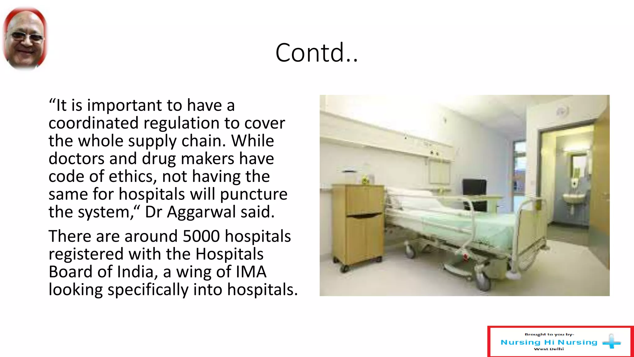 Code of ethics for hospitals, nursing homes | PPTX