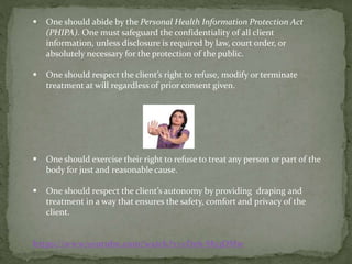 Code of ethics for massage therapist | PPTX