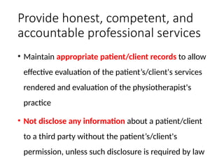 Code of ethics for physiotherapists - WCPT (World Physiotherapy) & IAP ...