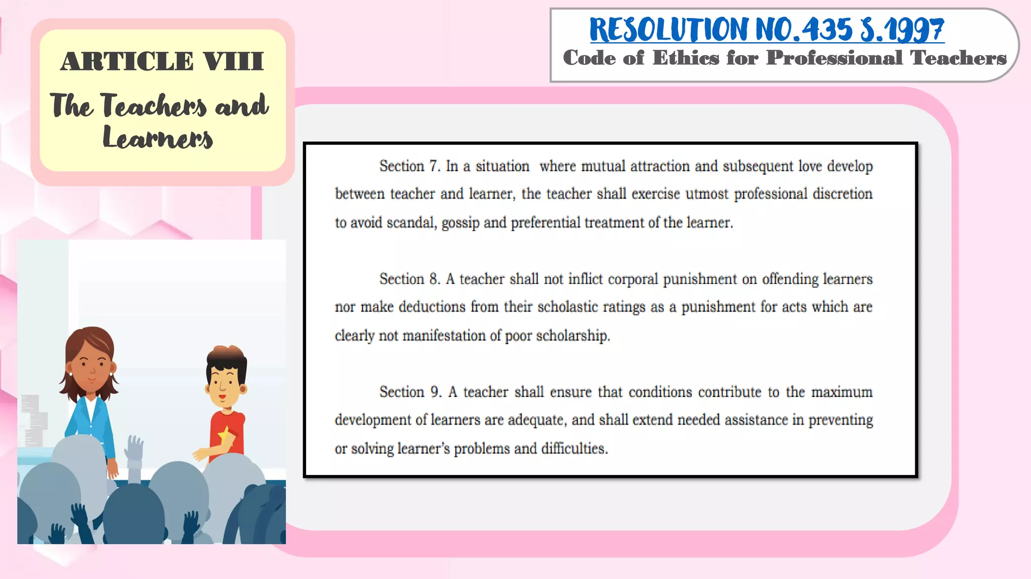 Code of ethics for professional teachers | PDF