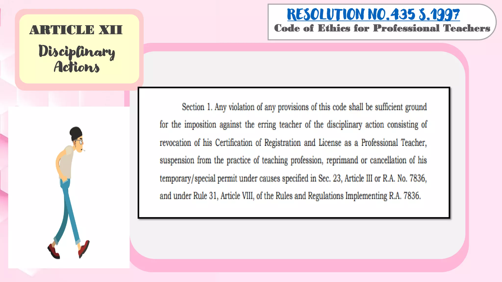 Code of ethics for professional teachers | PDF