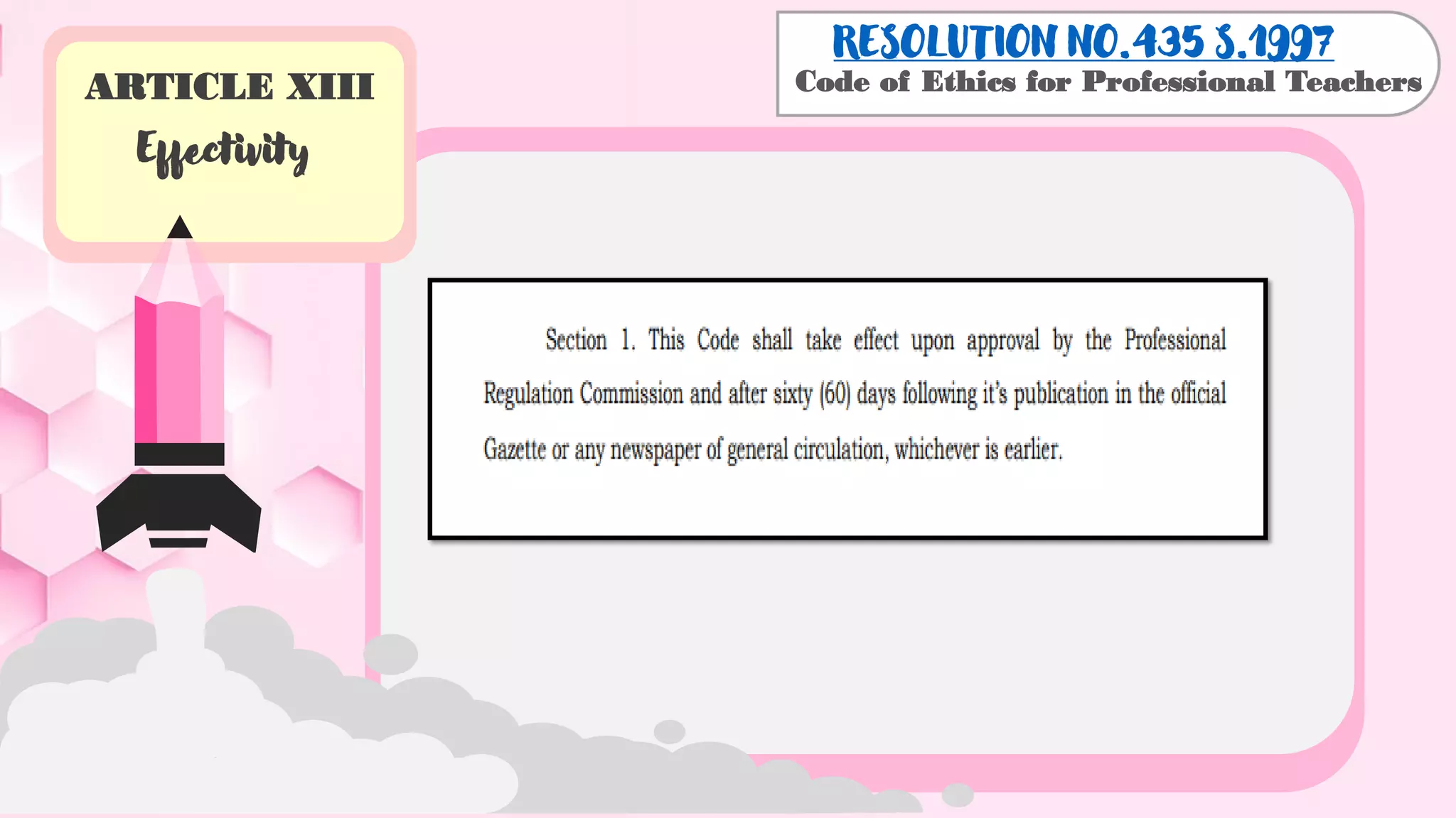 Code of ethics for professional teachers | PDF