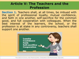 Code of Ethics for Professional Teachers.pptx | Professional School ...
