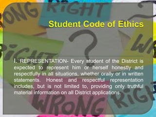Code of ethics for students | PPT