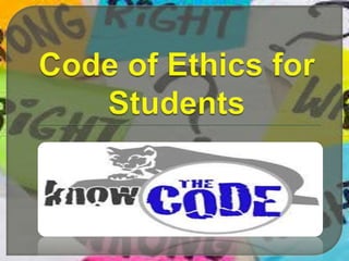 Code of ethics for students | PPT