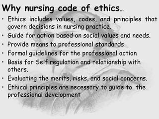 Code Of Ethics For Nurses