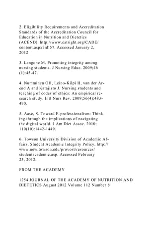 Code of Ethics for the Nutrition and Dietetics Pr.docx