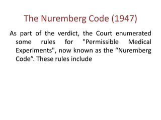 Code of ethics in clinical trial | PPTX