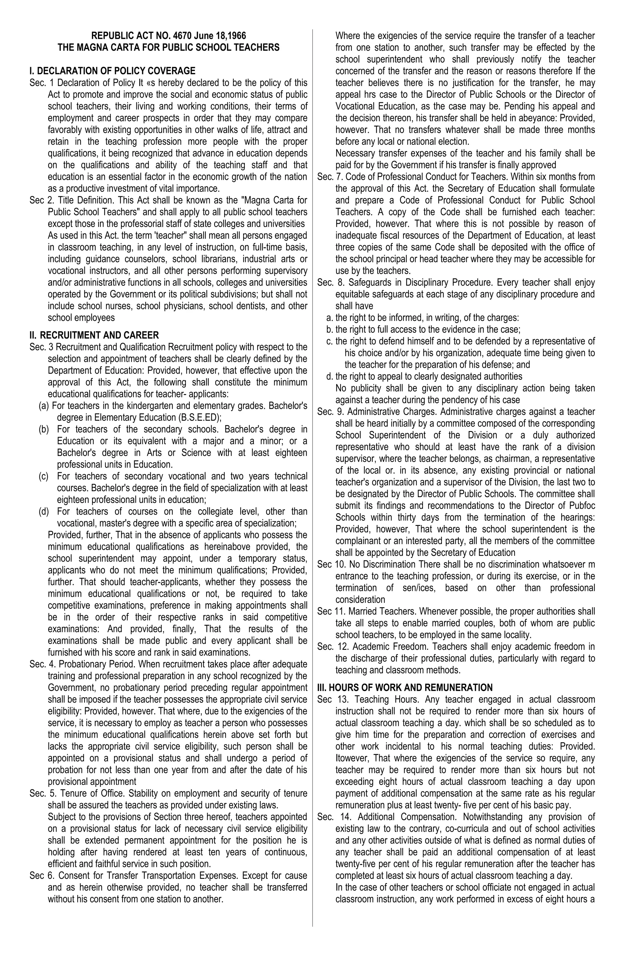 Code of ethics & magna carta | DOC