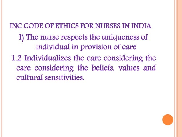 Code of ethics ppt | PPTX