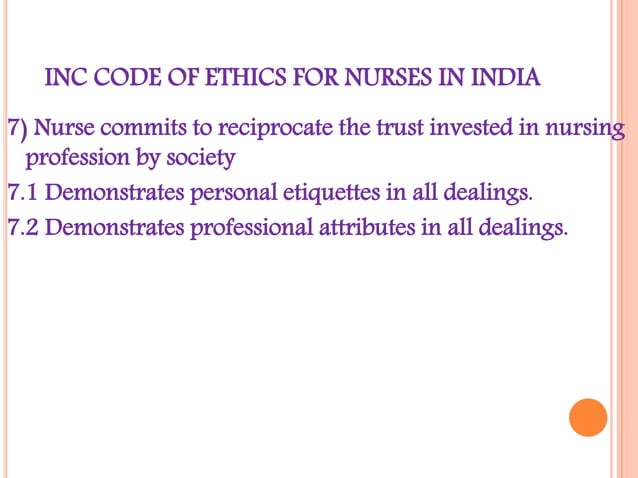 Code of ethics ppt | PPTX