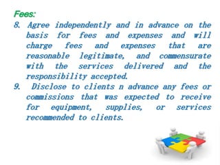 Code of Ethics Relevant to Management Consultancy | PPT