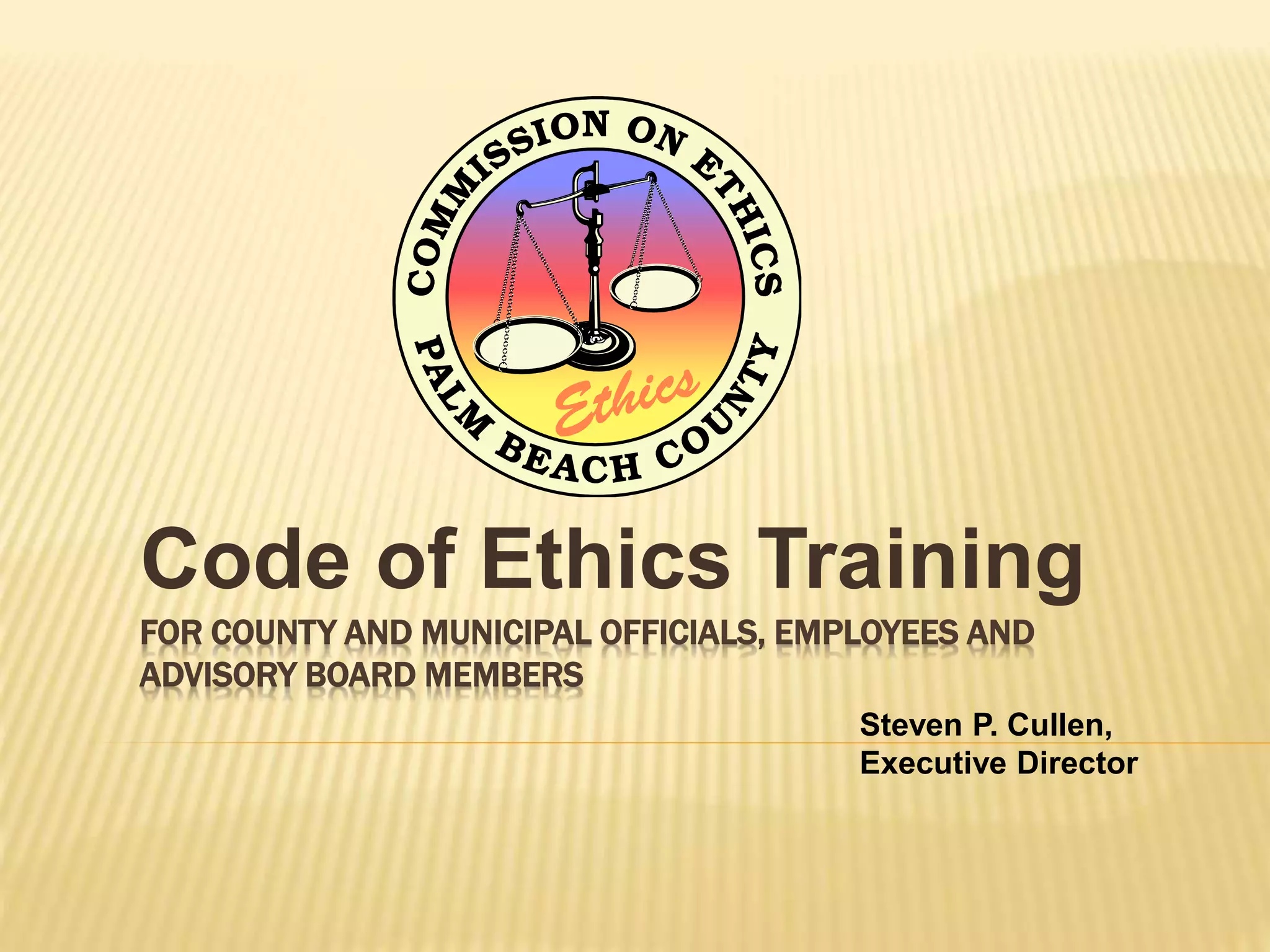 Code of Ethics Training | PPSX