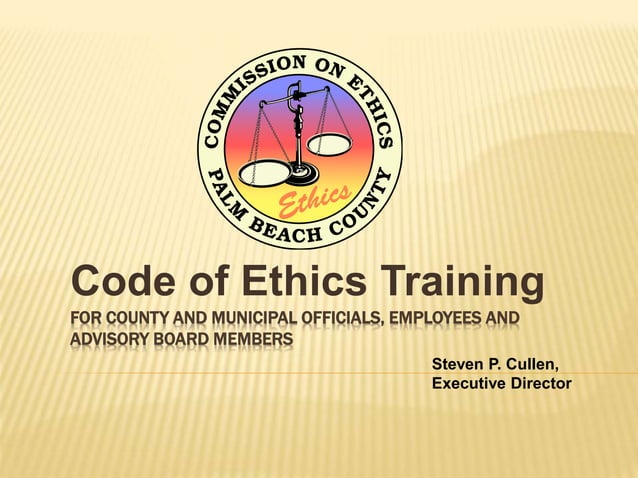 Code of Ethics Training | PPSX | Non-Profit Organizations | Industries