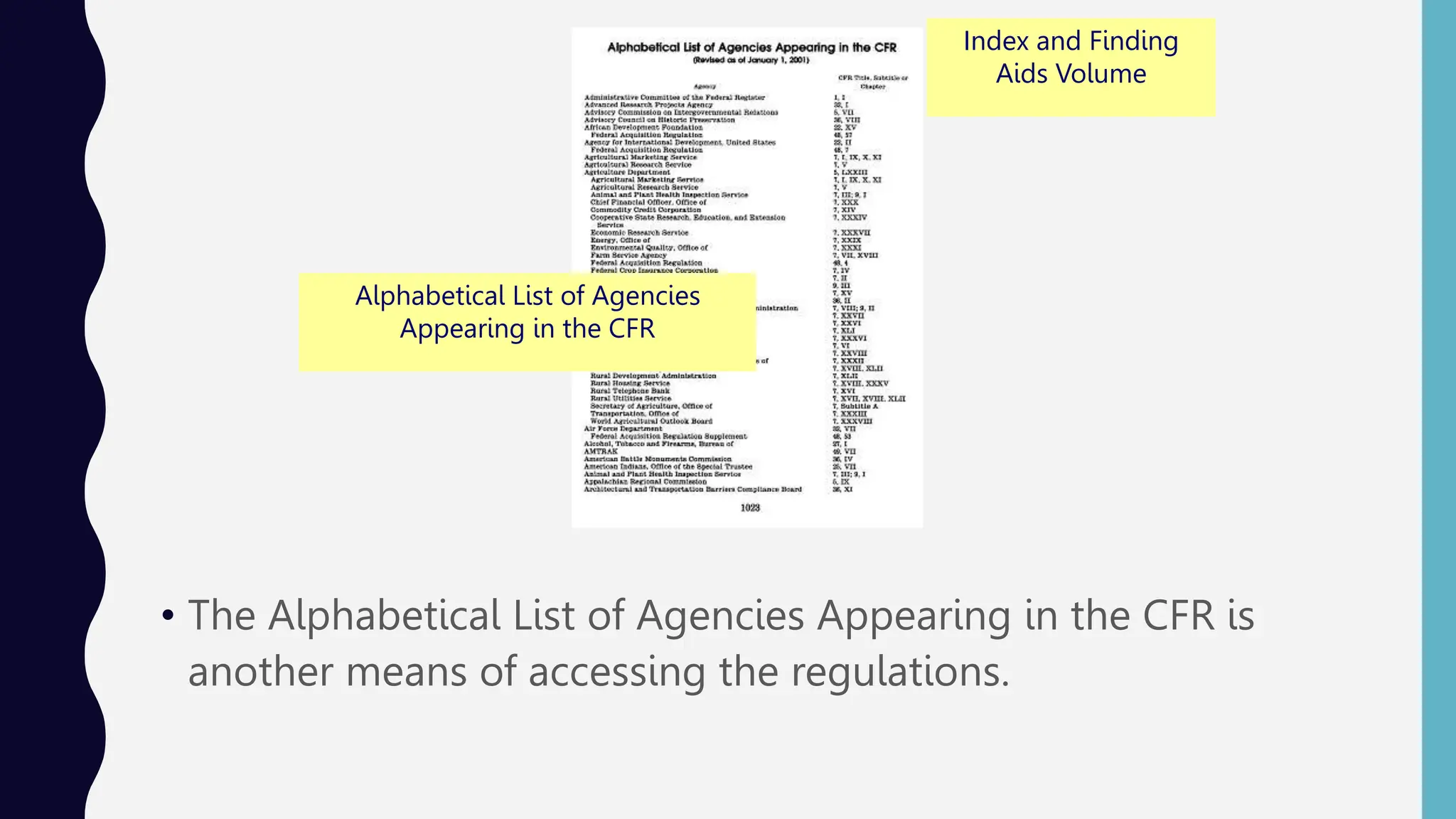 Code Of Federal Regulation Pptx