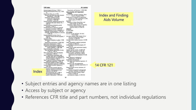 Code of federal regulation.pptx | Free Download