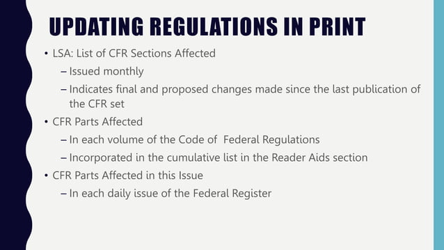 Code of federal regulation.pptx