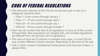 Code of federal regulation.pptx