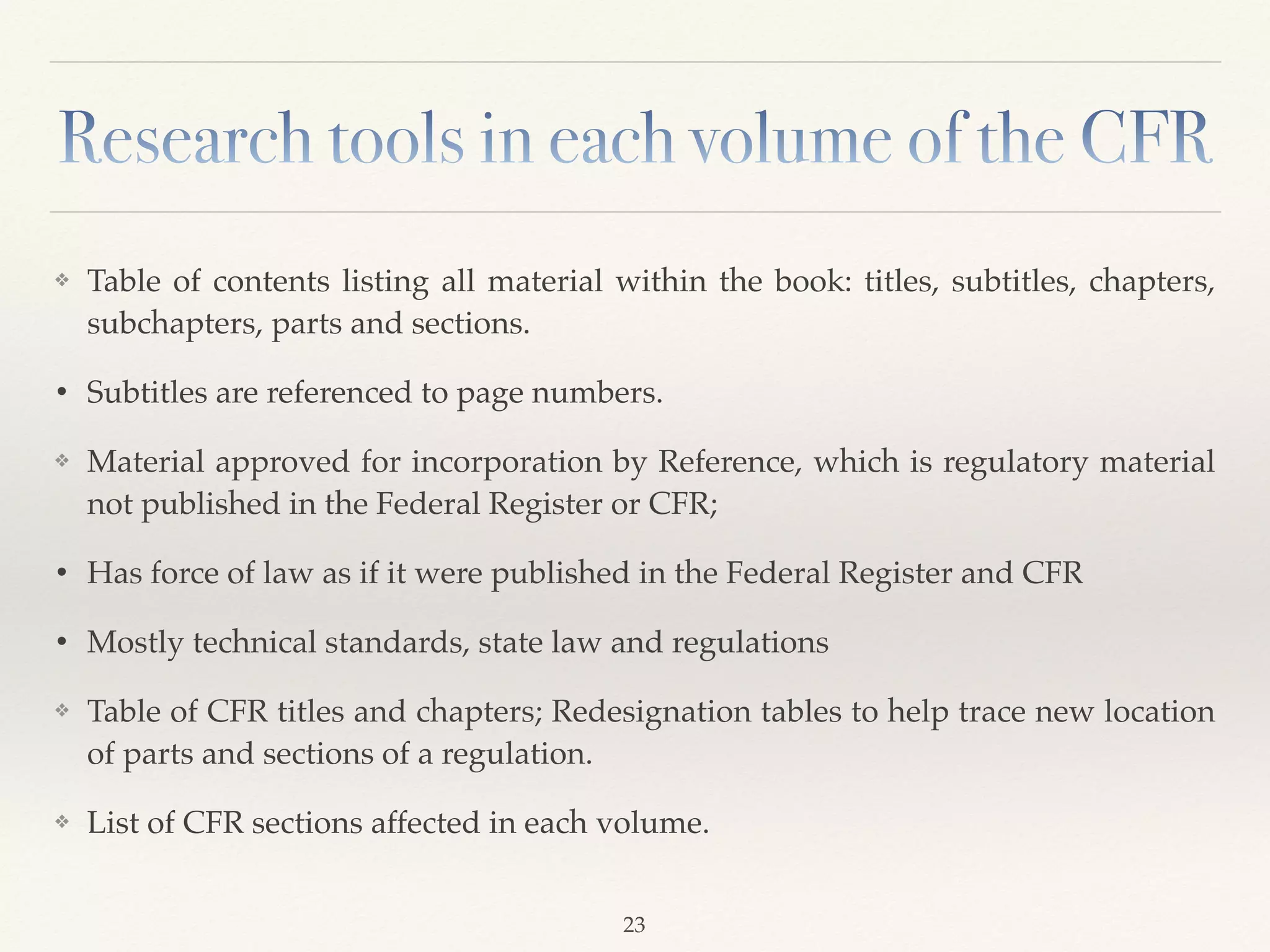 Code of Federal Regulations | PDF