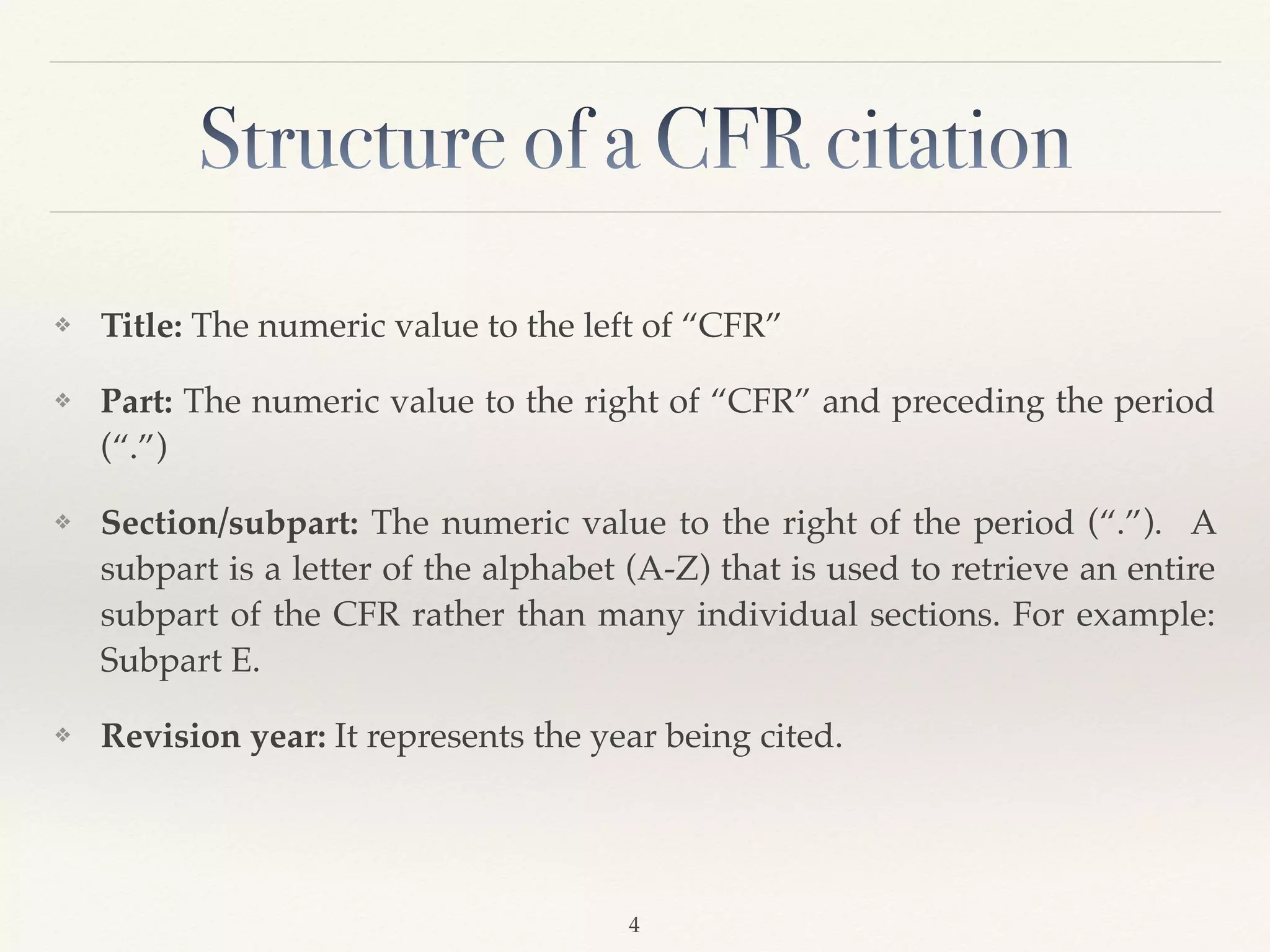 Code of Federal Regulations | PDF