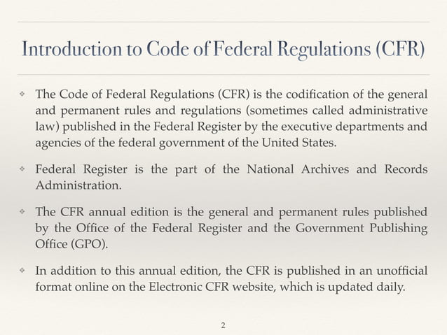 Code of Federal Regulations | PDF | Pharmaceutical Drugs | Medical Health