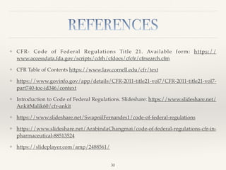 Code of Federal Regulations | PDF
