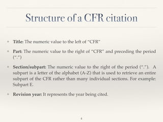 Code of Federal Regulations | PDF