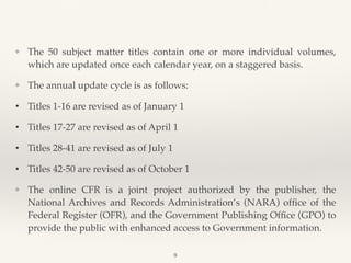 Code of Federal Regulations | PDF
