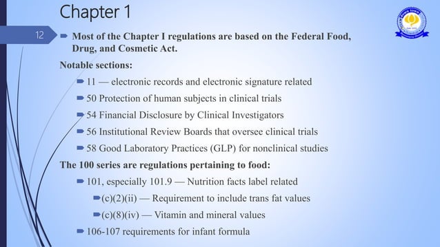 Code of federal regulations {cfr} in pharmaceutical | PPTX