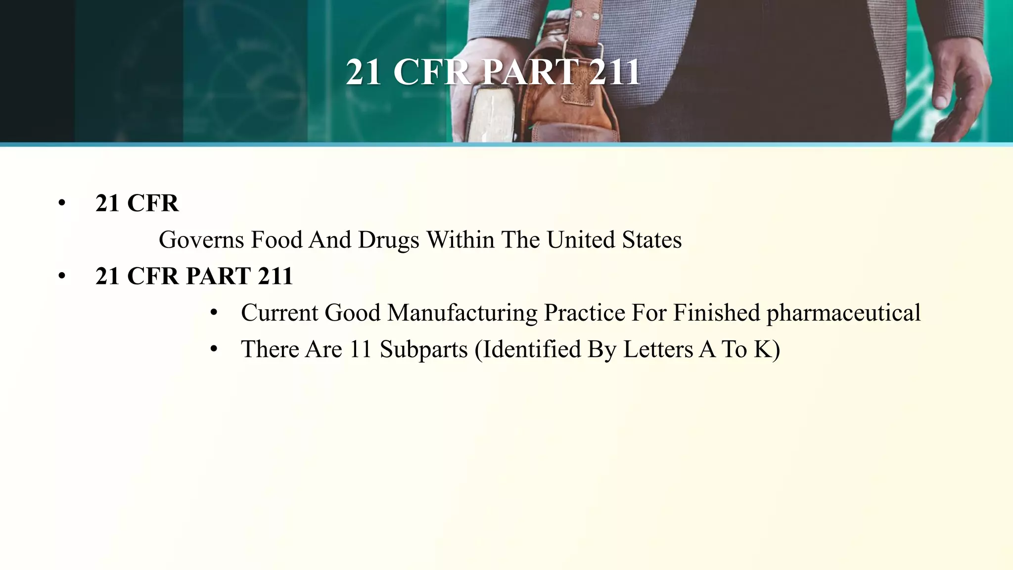 Code of federal regulations (CFR) | PDF