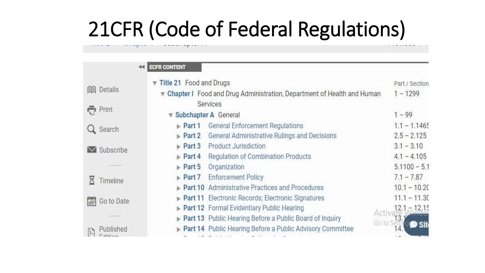 Code of Federal Regulations (CFR)...pptx